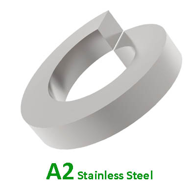 Square Section Spring Washers St/St DIN7980 split washers lock washers ...